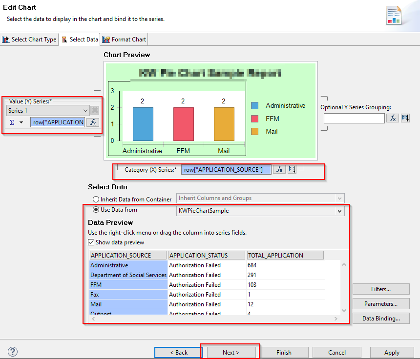 IBM Cúram Birt Report – Bar Chart Development Example – Knowledgewala