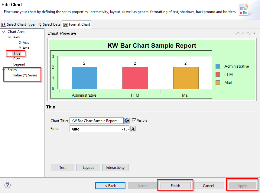IBM Cúram Birt Report – Bar Chart Development Example – Knowledgewala