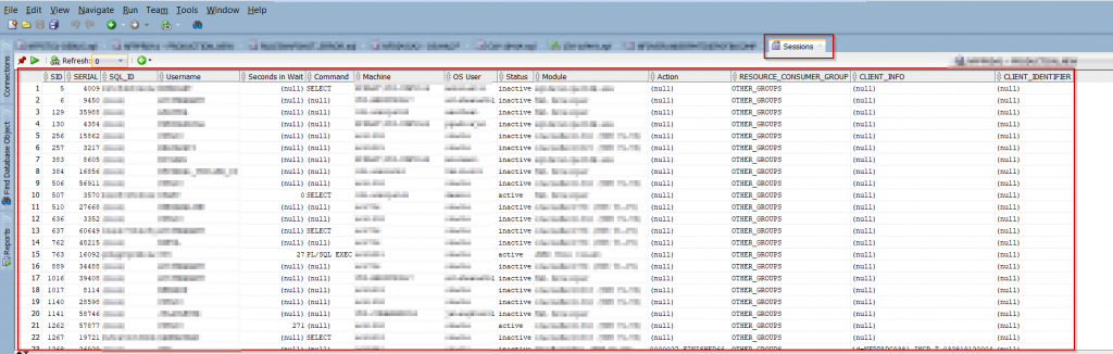 Oracle SQL Developer – Monitor Sessions – Knowledgewala